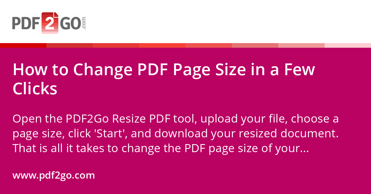 How to Change PDF Page Size in a Few Clicks