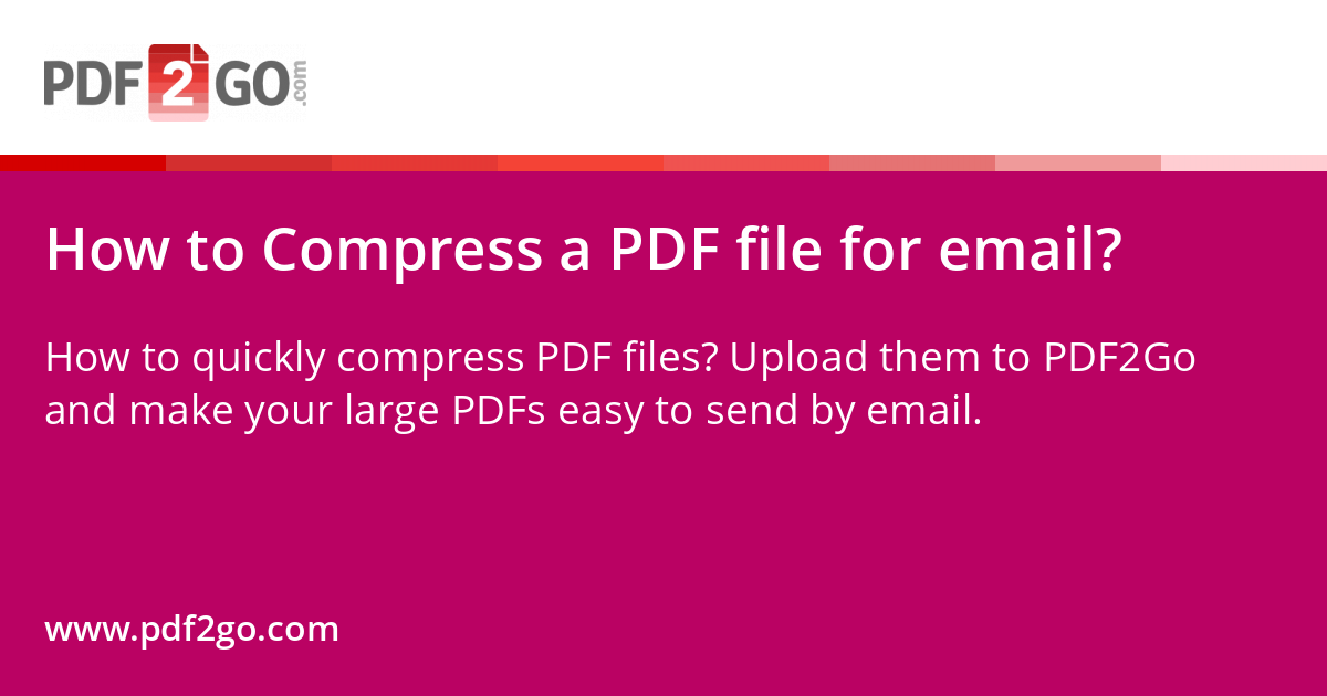 How to Compress a PDF file for email?