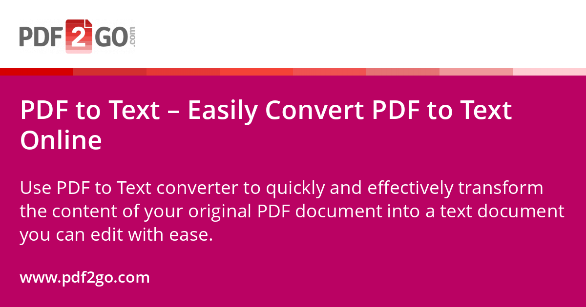 PDF to Text – Easily Convert PDF to Text Online