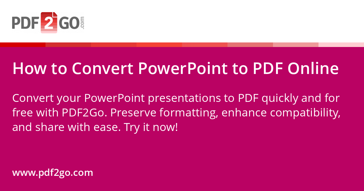 How to Convert PowerPoint to PDF Online