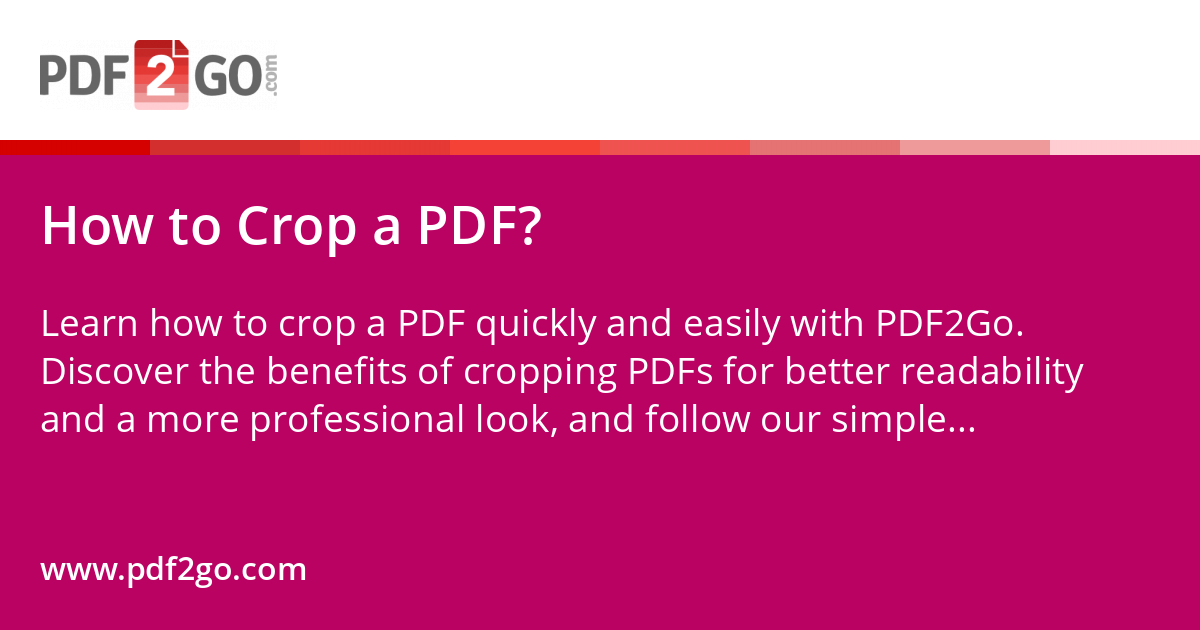 How to Crop a PDF?