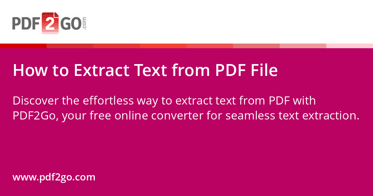 How to Extract Text from PDF File