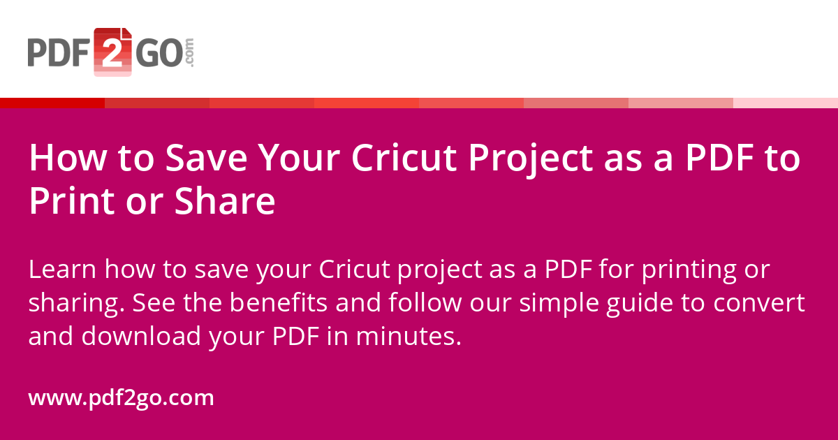 How to Save Your Cricut Project as a PDF to Print or Share