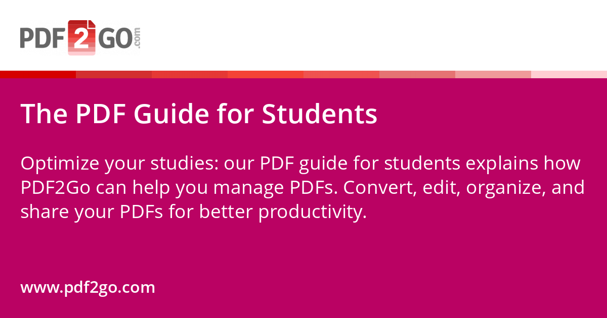 The PDF Guide for Students