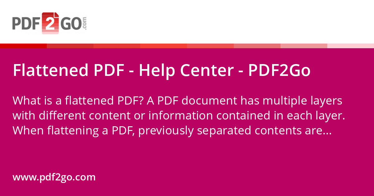 Flattened PDF - Knowledge Base - PDF2Go