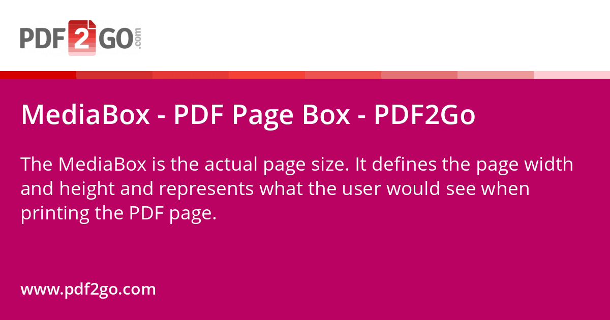 MediaBox - PDF Page Box - PDF2Go