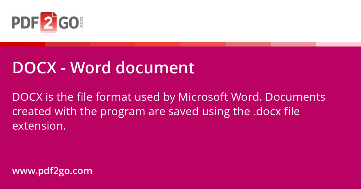 DOCX - Word document