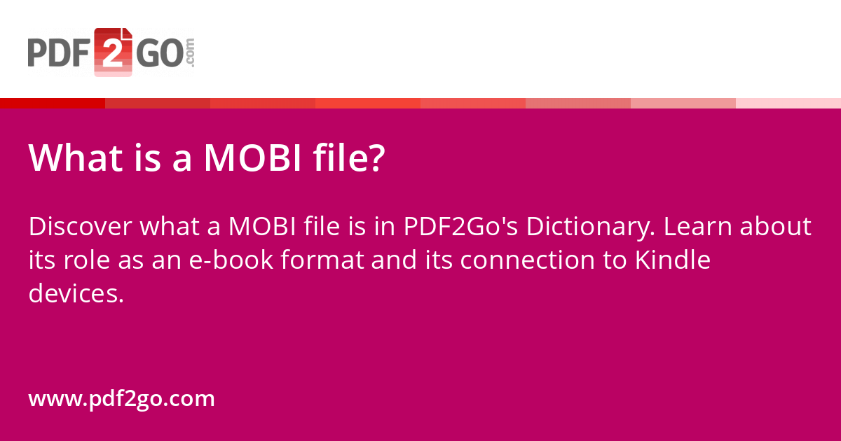 What is a MOBI file?
