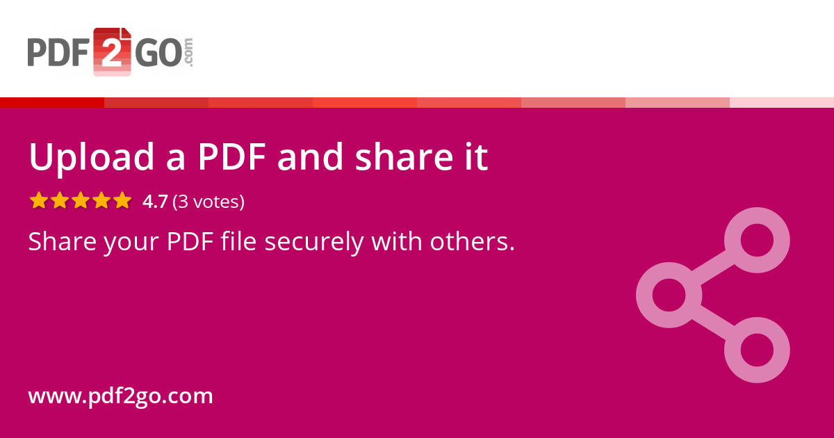 Upload a PDF and share it