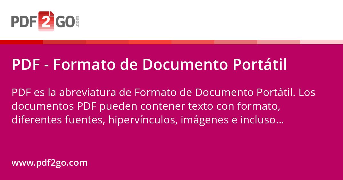 PDF - Formato de Documento Portátil