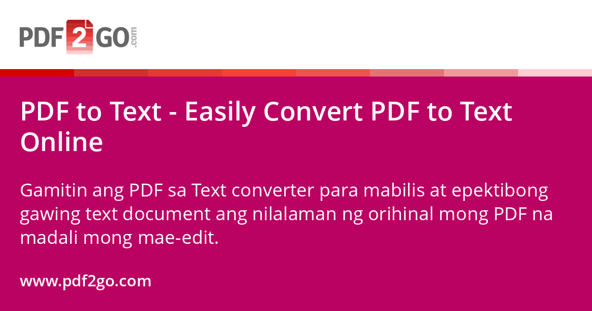 PDF to Text - Easily Convert PDF to Text Online