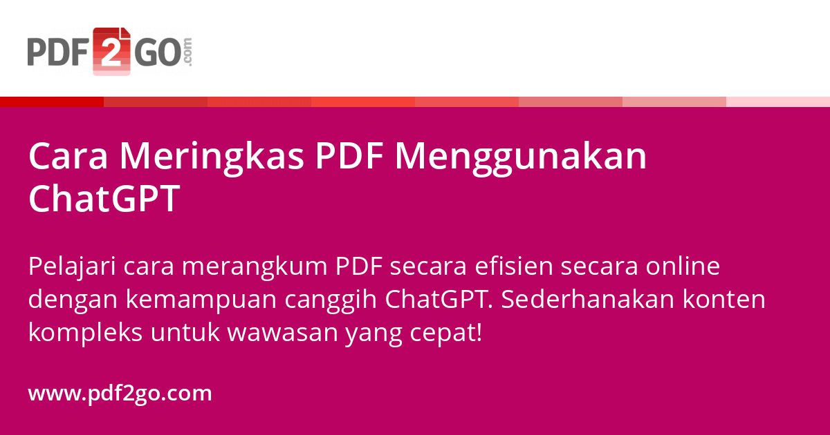 Cara Meringkas PDF Menggunakan ChatGPT
