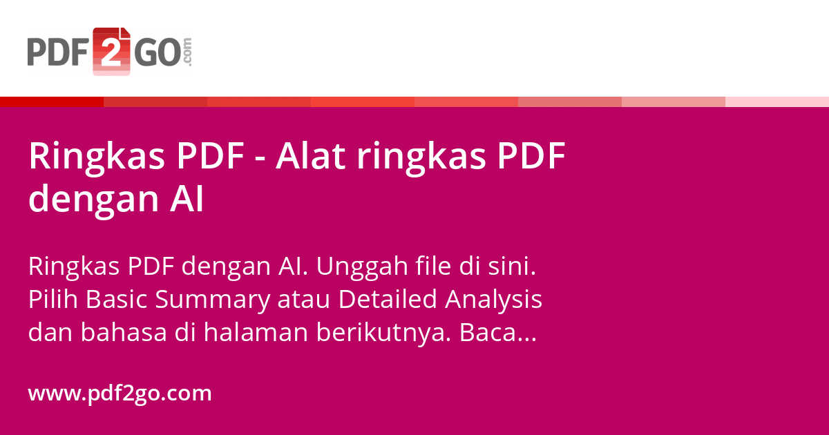 Ringkas PDF - Alat ringkas PDF dengan AI