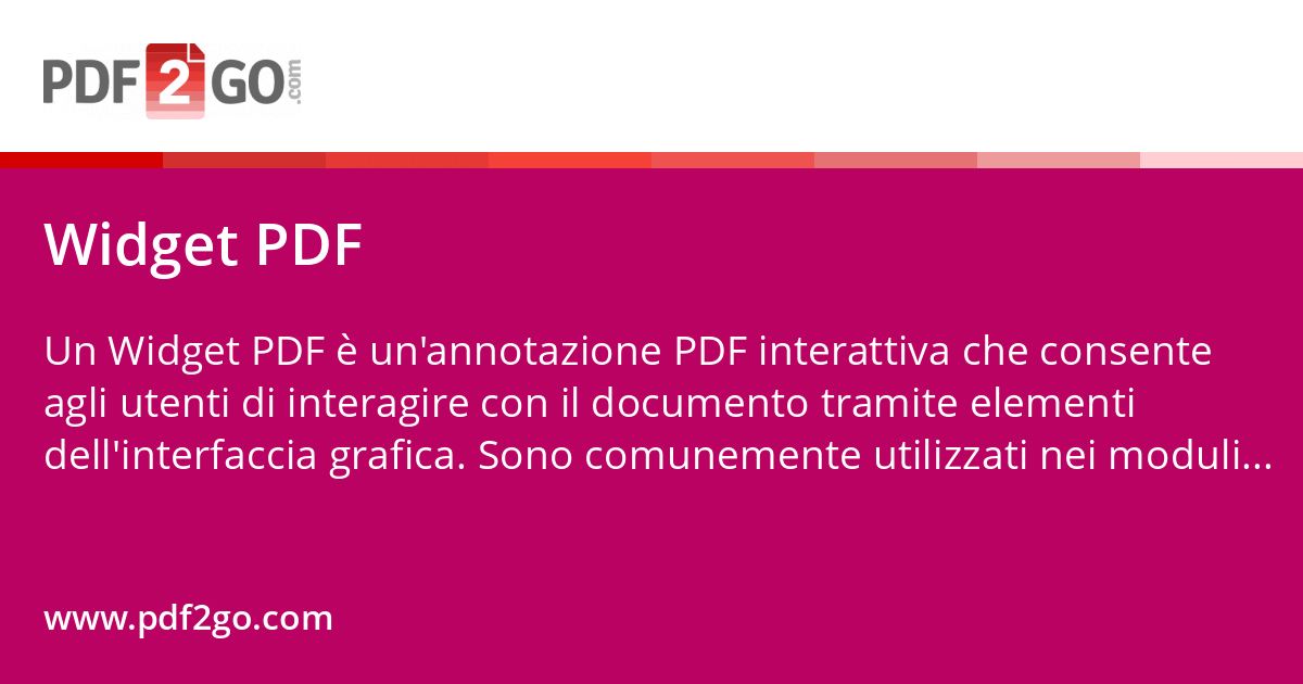 Widget PDF
