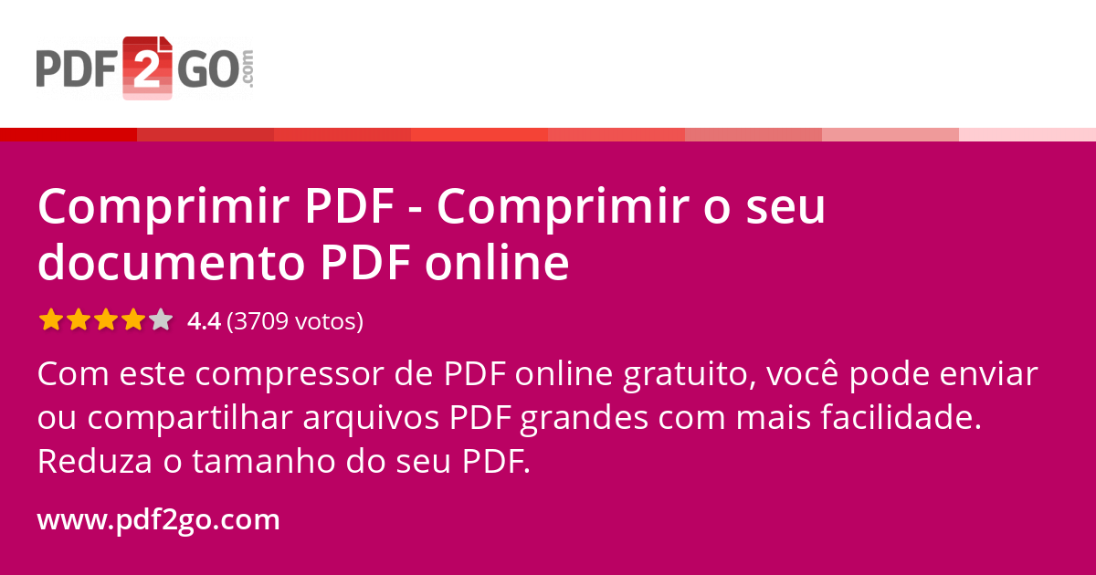 Comprimir PDF - Comprimir o seu documento PDF online