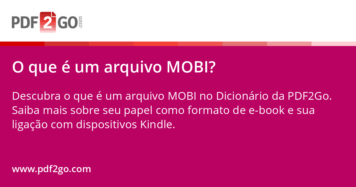 O que é um arquivo MOBI?