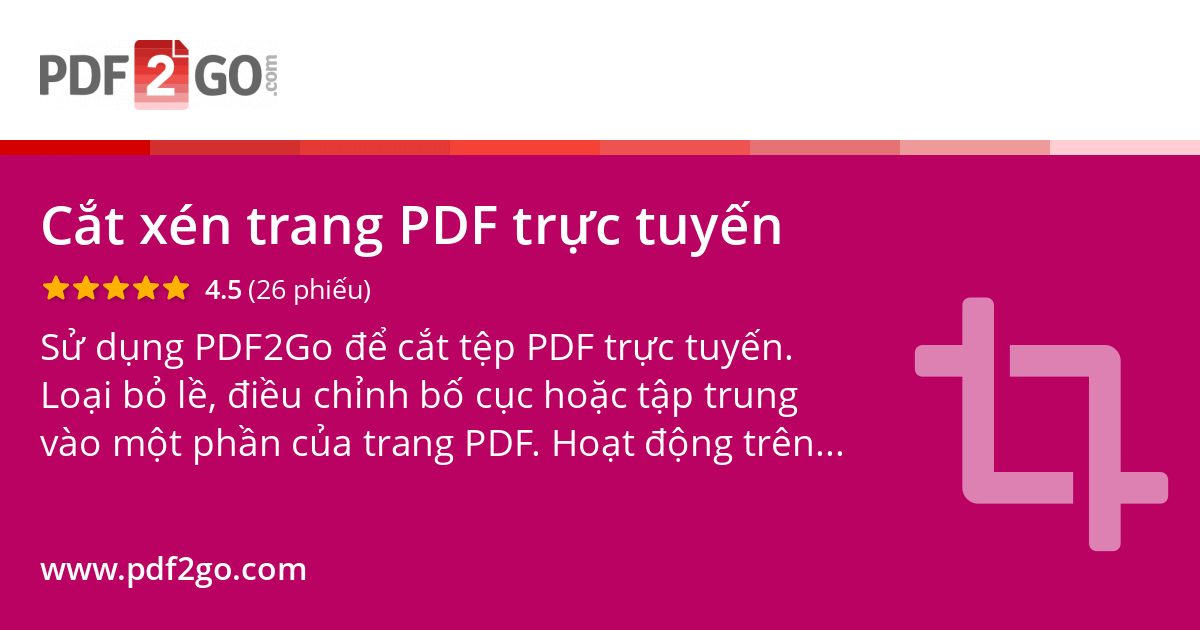 Crop PDF Pages Online