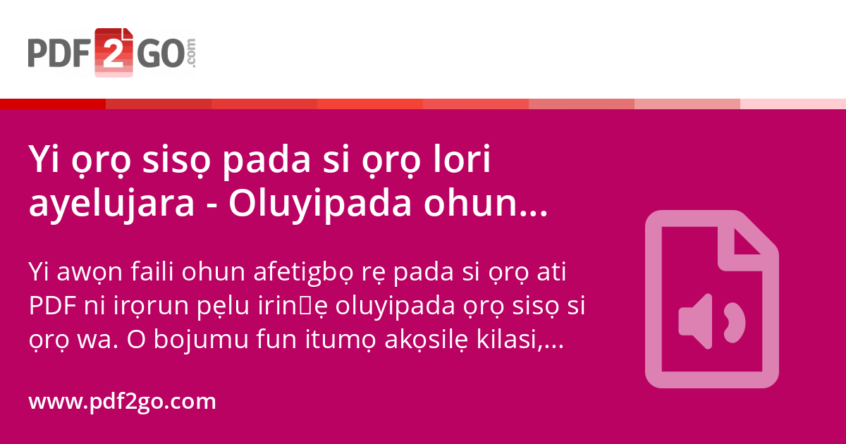 Yi ọrọ sisọ pada si ọrọ lori ayelujara - Oluyipada ohun afetigbọ ọfẹ